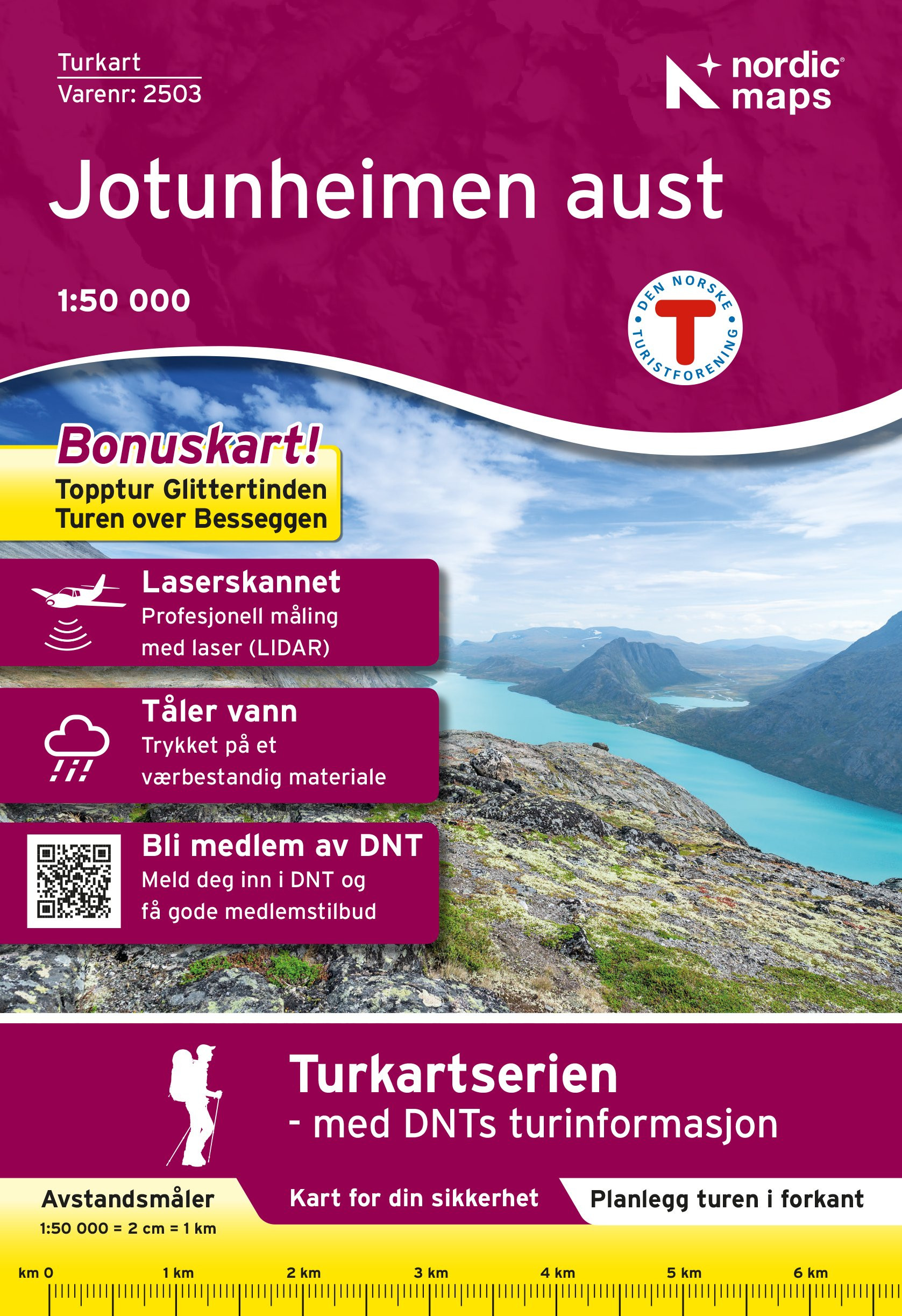 Jotunheimen Aust - 1:50 000: hiking map Turkart No. 2503