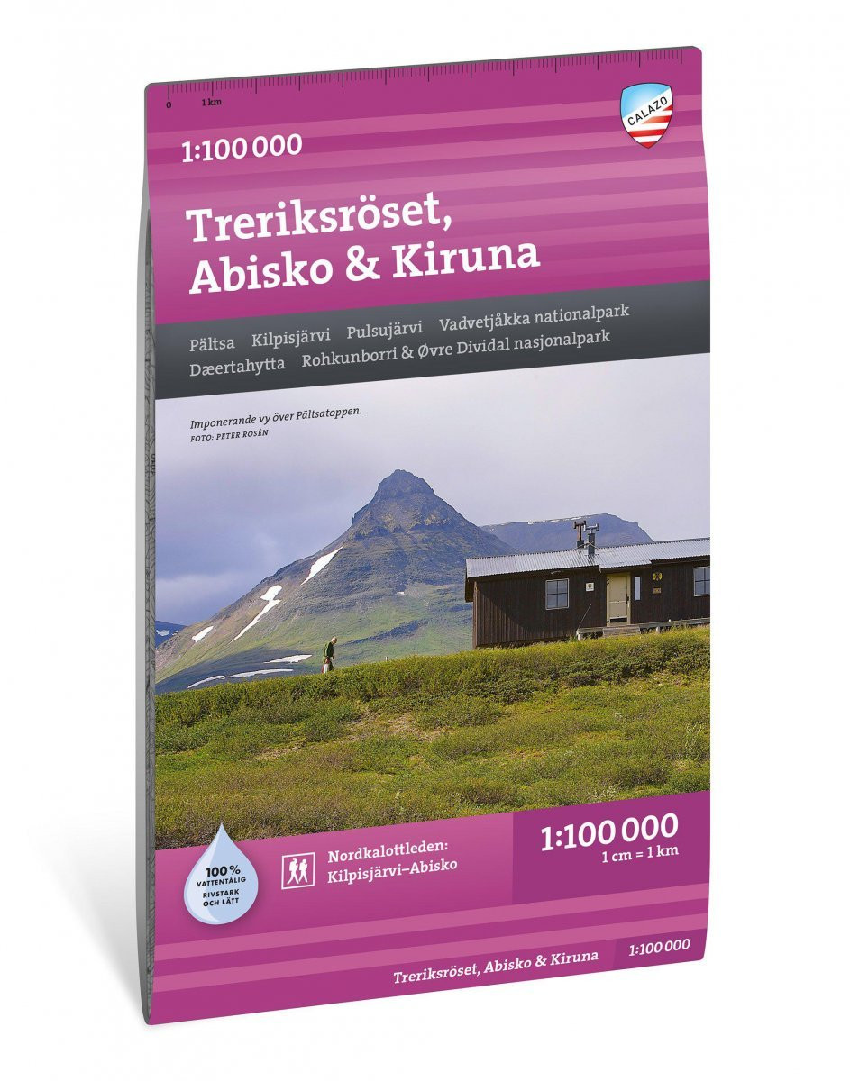 Treriksröset, Abisko & Kiruna 1:100.000 - Outdoor and Hiking Maps ...