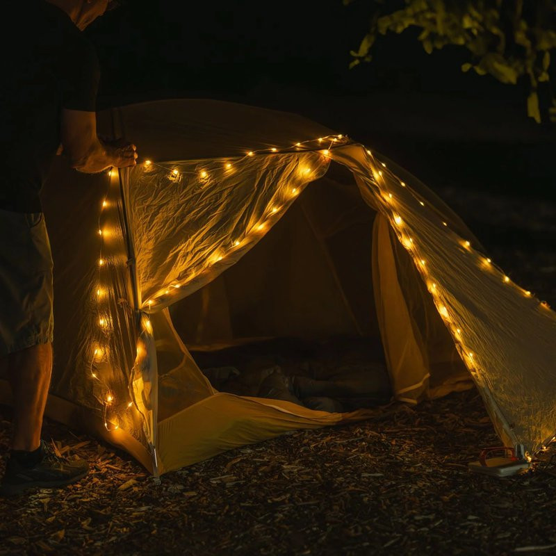 LuminAID Solar String Light : Solar lantern + phone charger