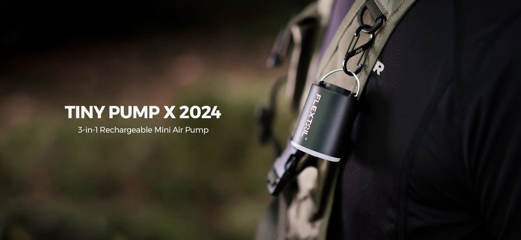 Flextail Tiny Pump X ultralight mini pump to inflate your mattress - hiking, camping, outdoor