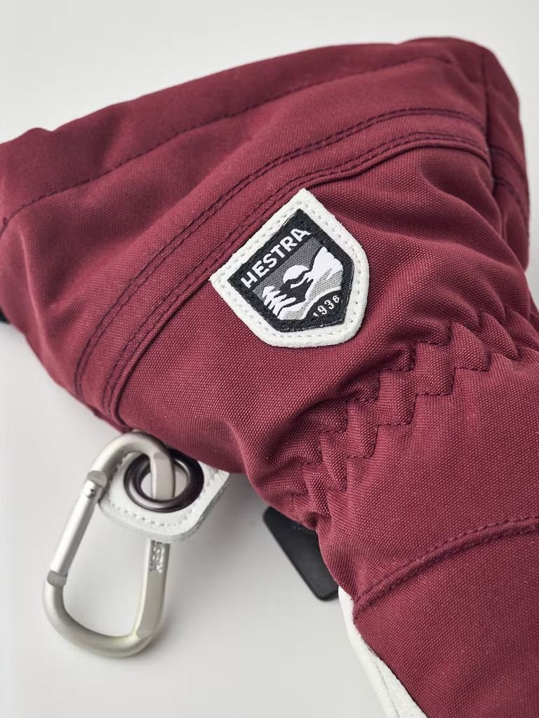 Warm leather mittens with removable lining Hestra Heli Ski Female Mitt