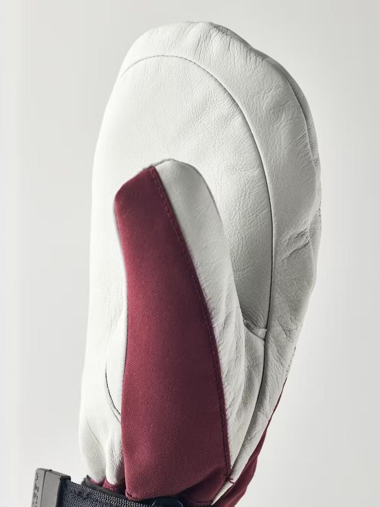Warm leather mittens with removable lining Hestra Heli Ski Female Mitt