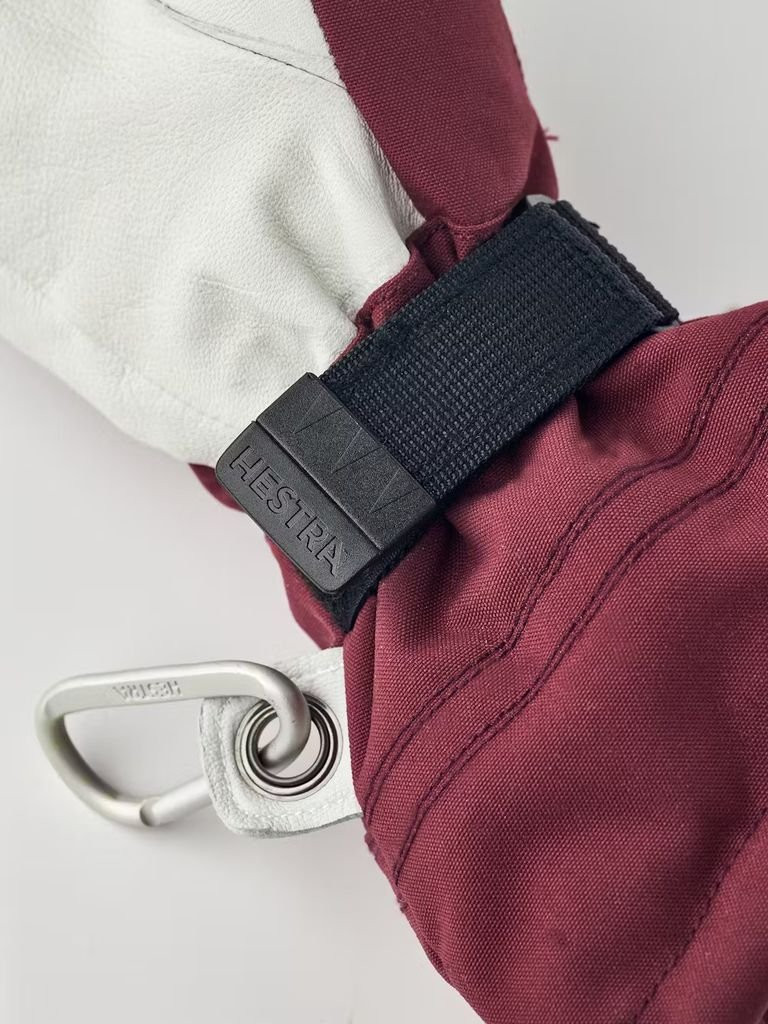 Warm leather mittens with removable lining Hestra Heli Ski Female Mitt