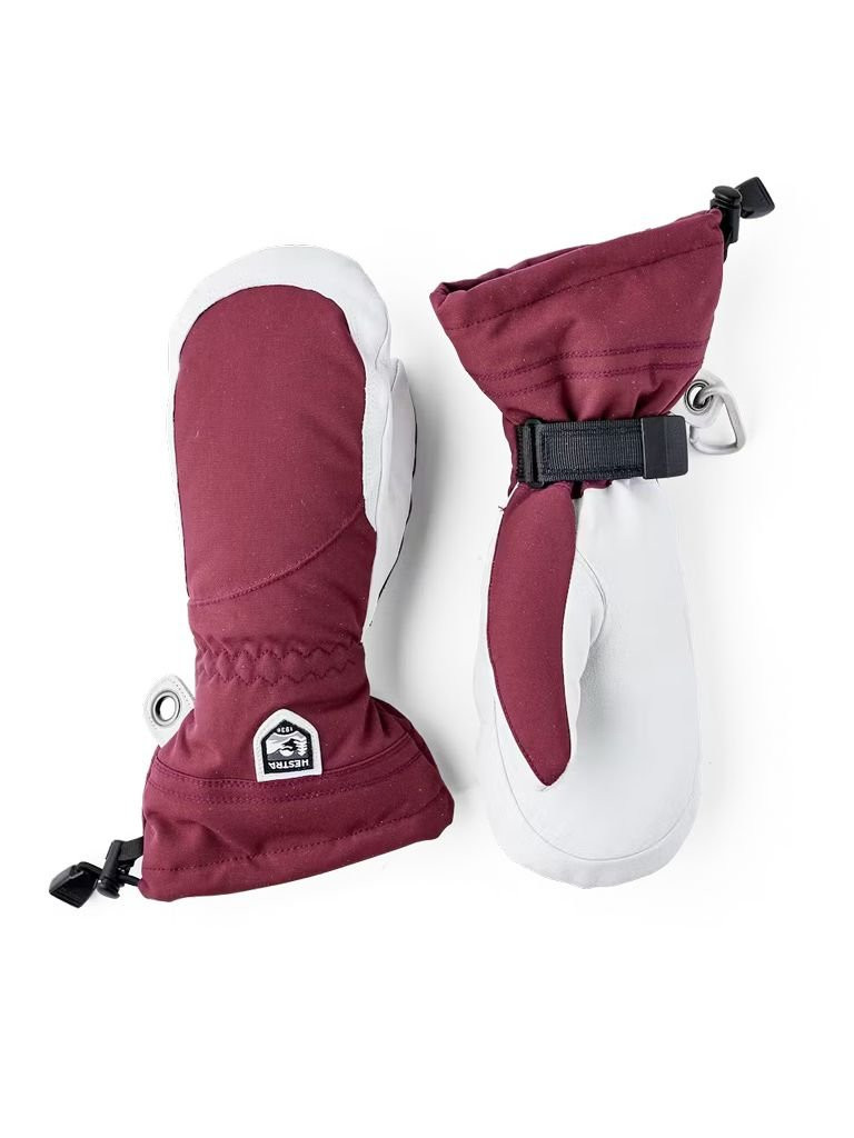 Warm leather mittens with removable lining Hestra Heli Ski Female Mitt