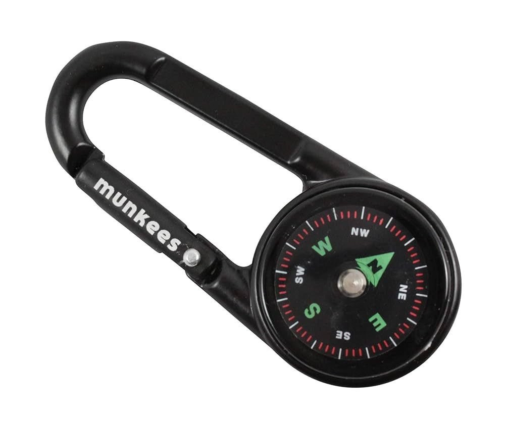 Munkees Carabiner Compass with Thermometer