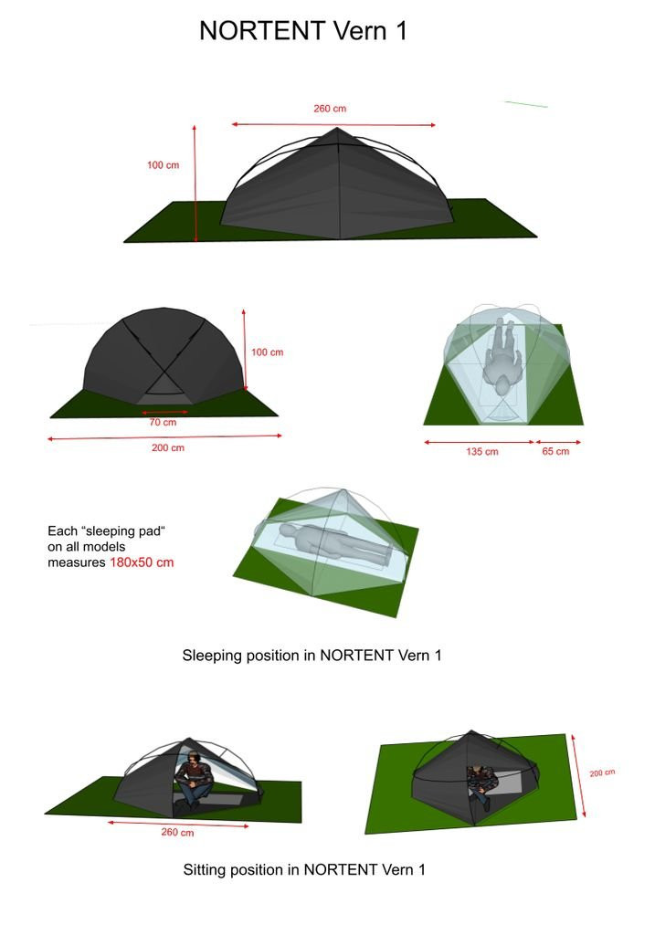 1-person expedition tent Nortent Vern 1 Tent
