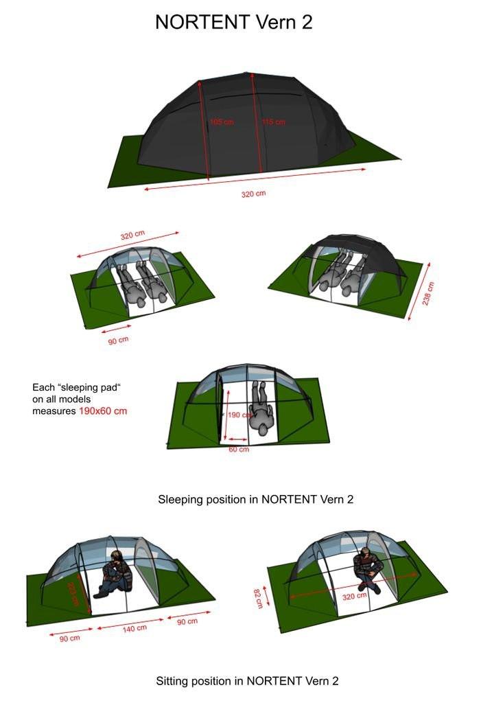 4-season tent Nortent Vern 2 With Stove Jack