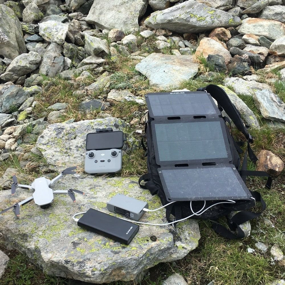 Lightweight, flexible solar panel for travel and hiking Sunslice Fusion ...