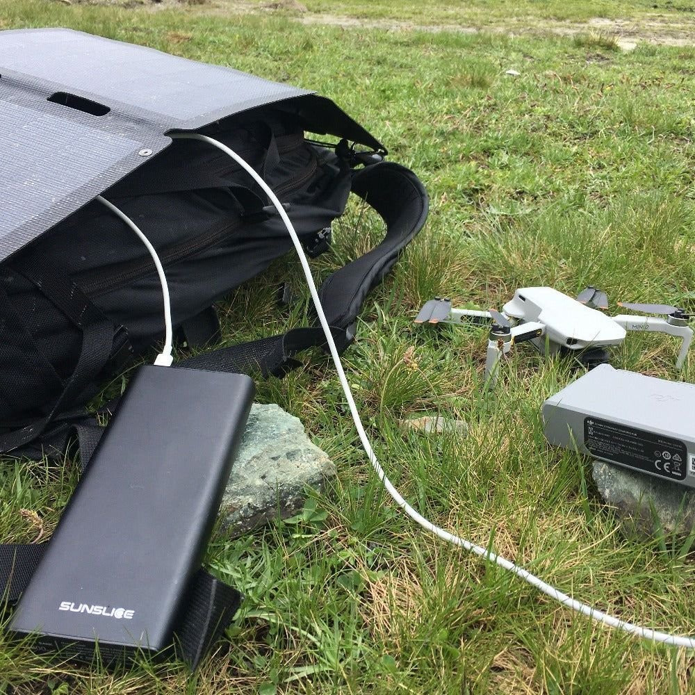 Lightweight, flexible solar panel for travel and hiking Sunslice Fusion ...