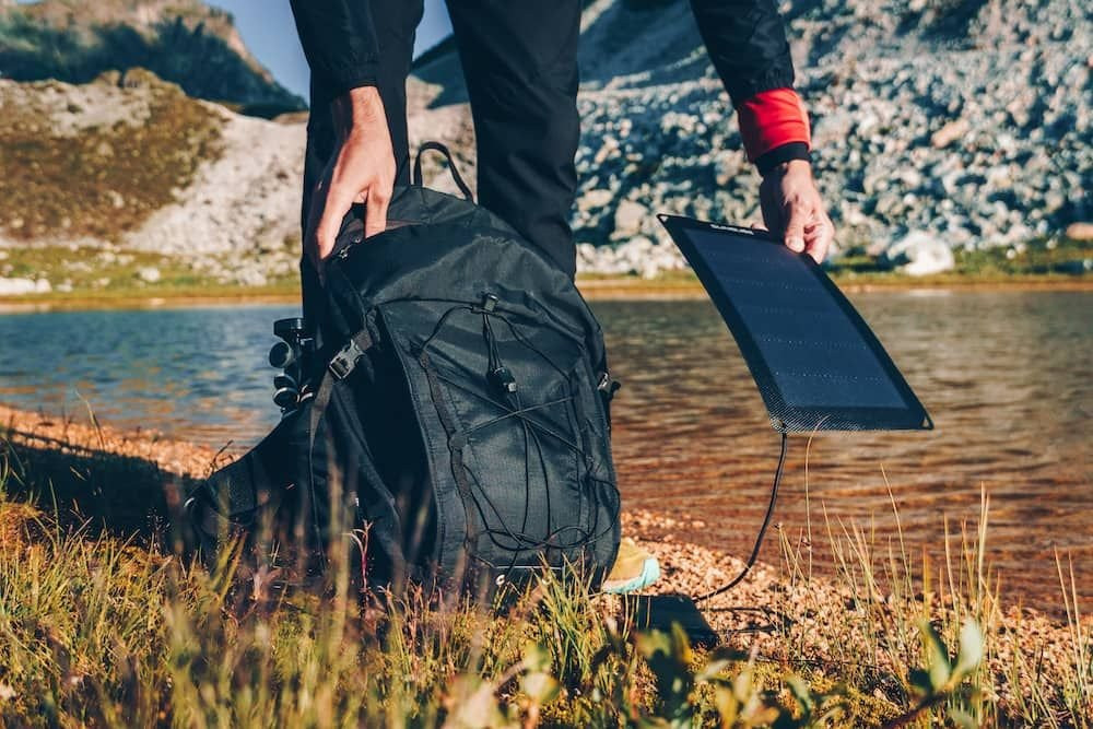 Lightweight, flexible solar panel for travel and hiking Sunslice Fusion ...