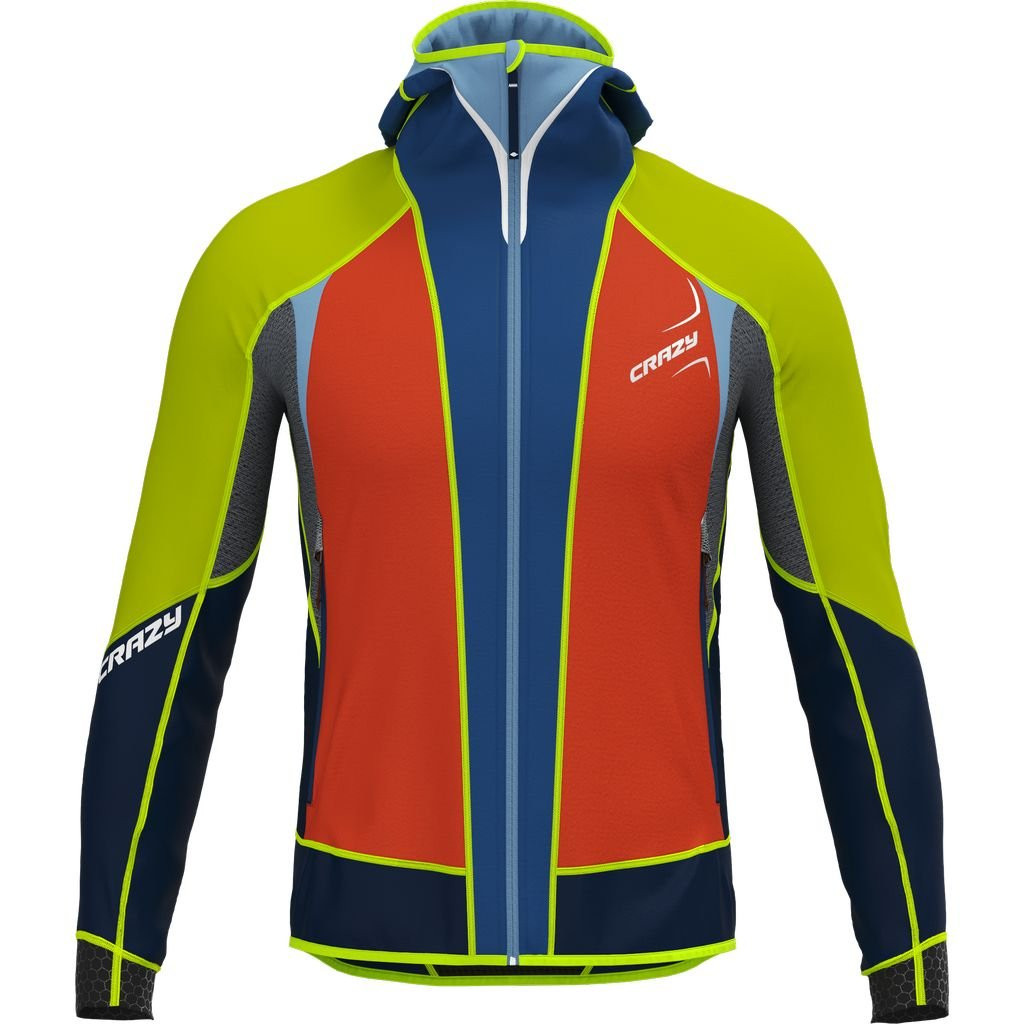 Crazy Jacket Avenger Man soft shell zipped hooded jacket