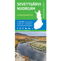 Sevettijärvi Nuorgam outdoor map, 1:100 000 - Karttakeskus Ulkoilukartta