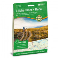 Lillehammer - Rena - Norway - Outdoor Map - N°3008 - Topo 3000