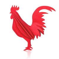 Lovi Rooster - Decorative wooden Rooster made in Finland