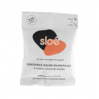 Sloé 100% natural solid toothpaste tablets - mint refill bag (x125)